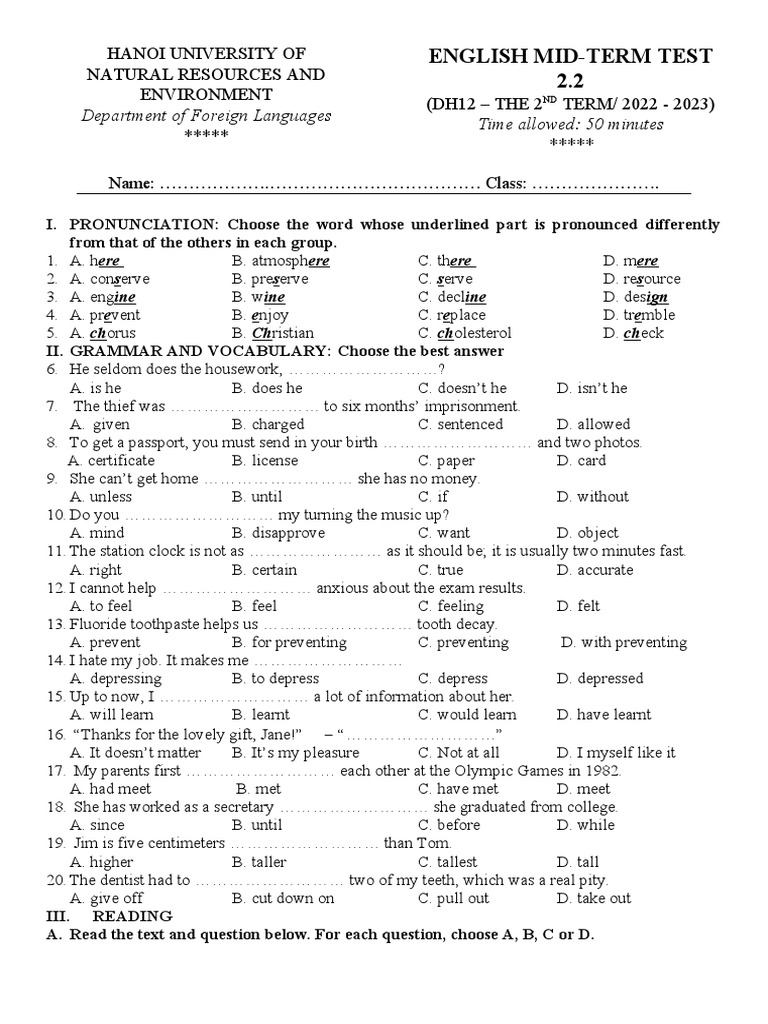 Midterm Test 2 Dh12 2 2 Pdf