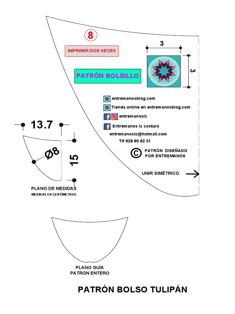 Bolso Tulipan Patron 8 | PDF