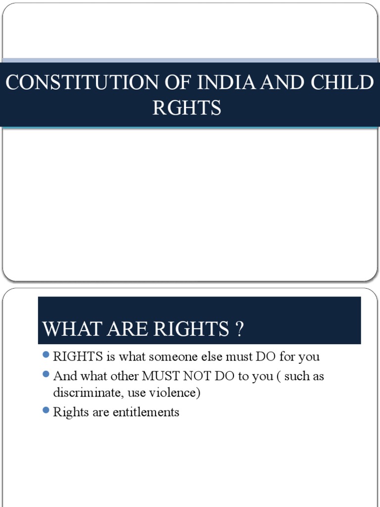Constitution and Child Rights | PDF | Labour Law | Justice