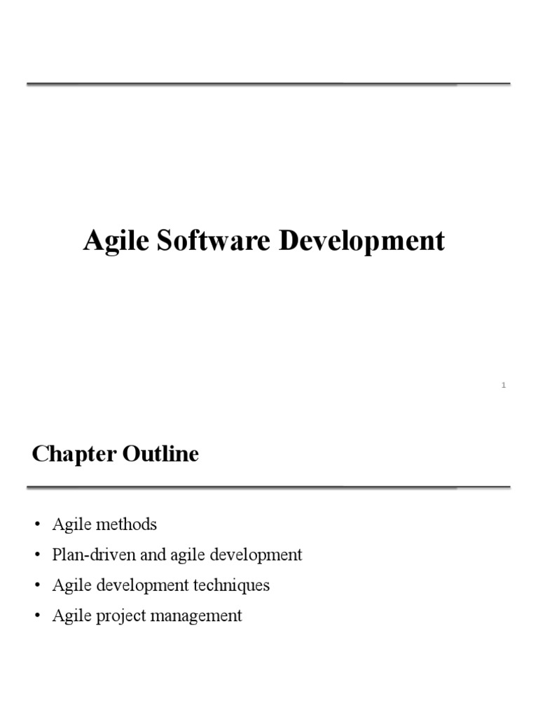 Lecture 4 Agile Software Development Pdf Scrum Software