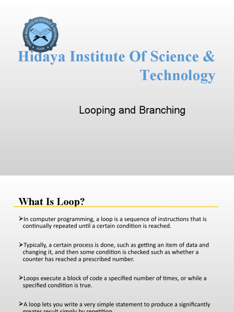 Looping and Branching (Day-3) | PDF | Control Flow | Computer Programming