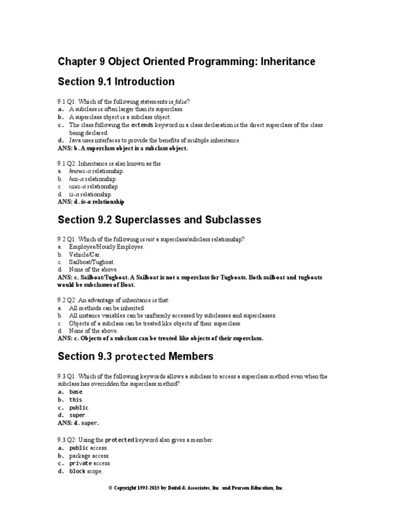 jhtp10 09 OOP Inheritance | Download Free PDF | Inheritance (Object ... jhtp10 09 OOP Inheritance | Download Free PDF | Inheritance (Object ...