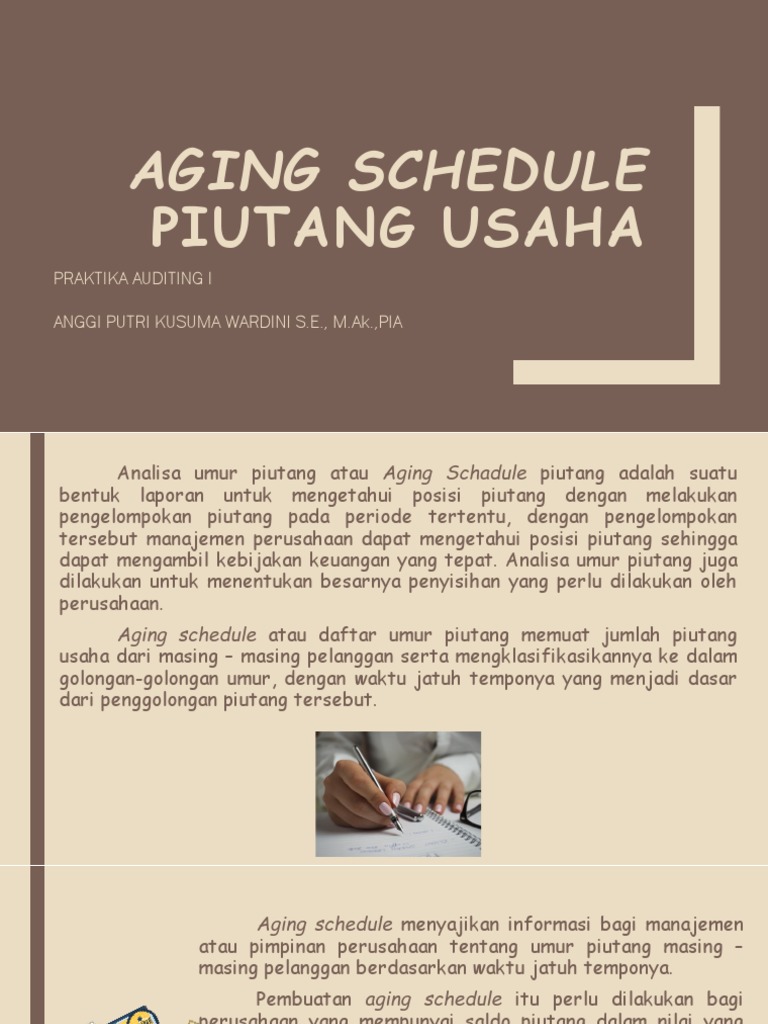 04 Aging Schedule Piutang | PDF
