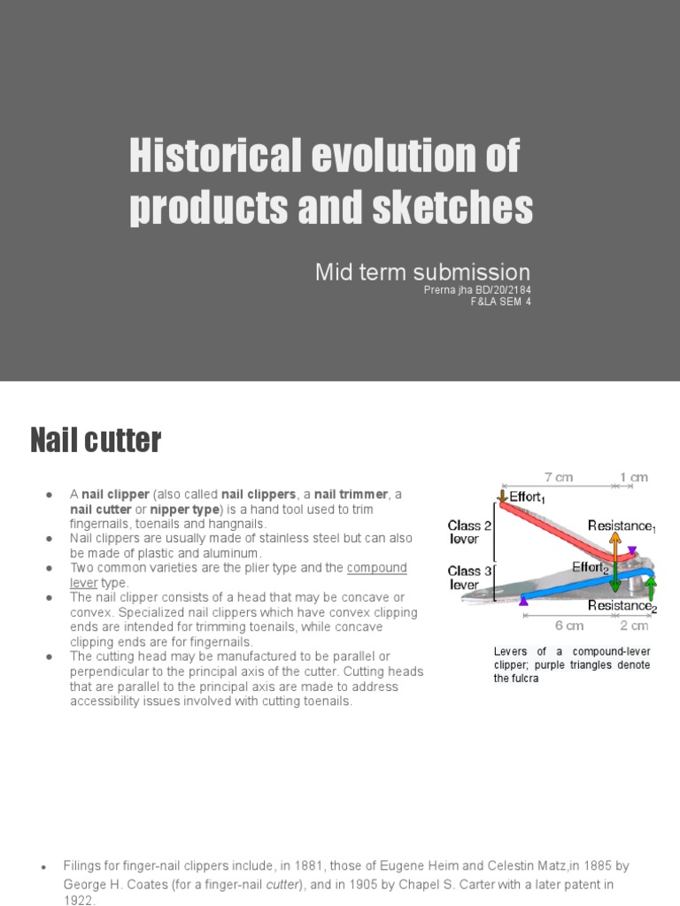 Historical Evolution of Products and Sketches by Prerna Jha | PDF ...