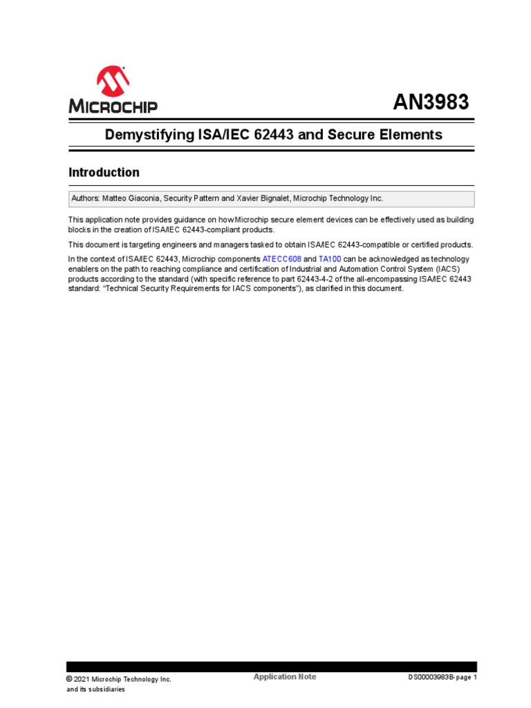 ISA/IEC 62443 Compliance Guide | PDF | Key (Cryptography) | Cryptography