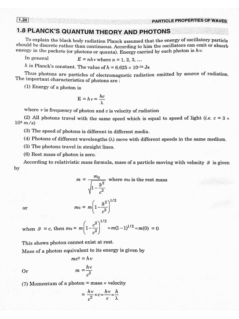 4 Particle Nature of Electromagnetic Radiation | PDF