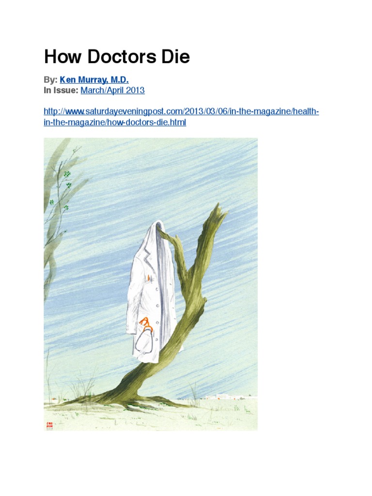 How Doctors Die | Download Free PDF | Cardiopulmonary Resuscitation ...