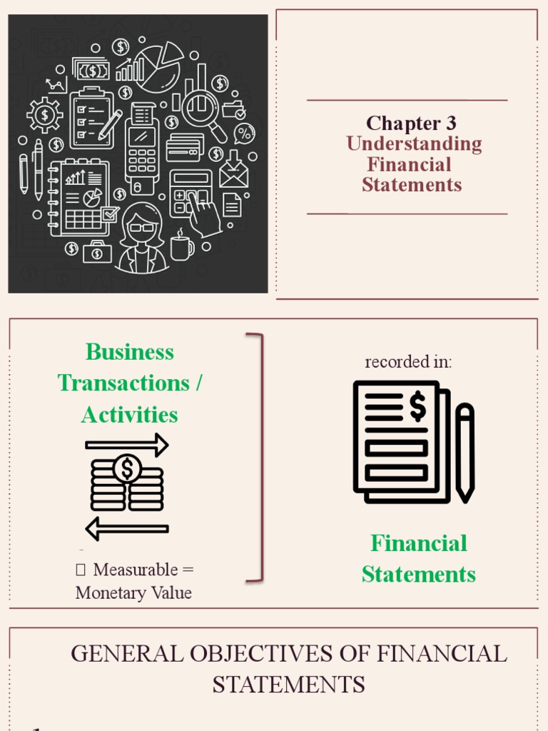 CHAPTER 3 (MANACC) Understanding Financial Statements | PDF | Balance Sheet | Equity (Finance)