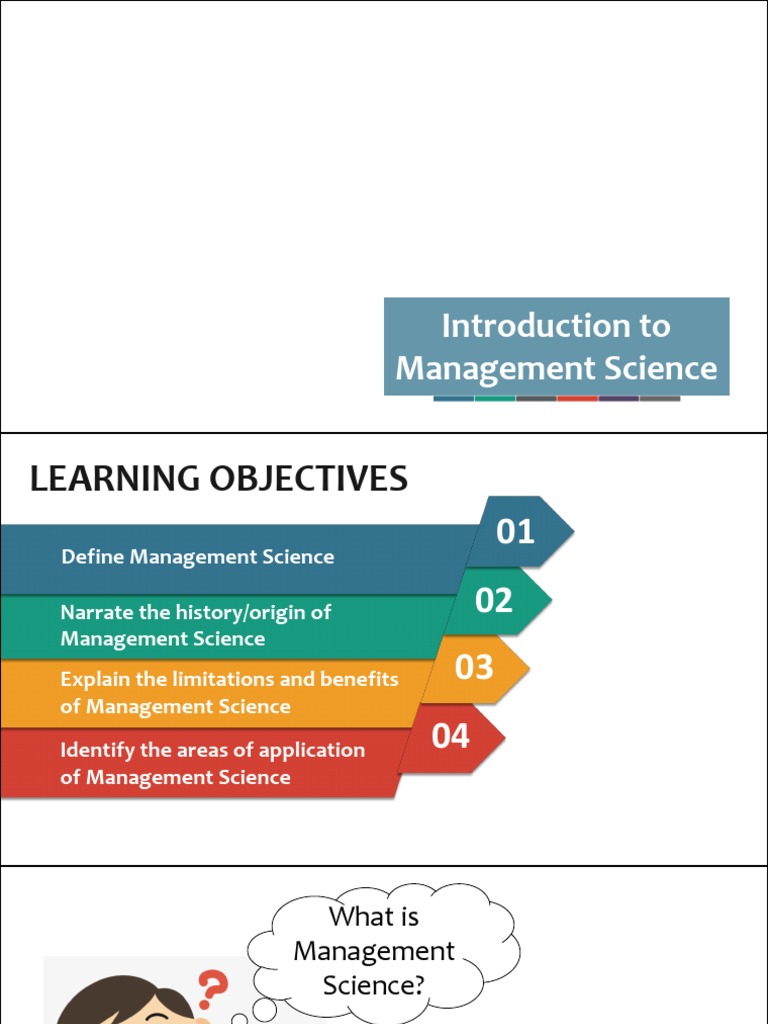 AE4 MGT 1 01 Introduction To Management Science | PDF | Science ...