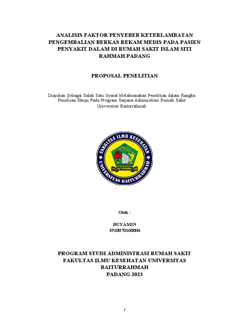 Keterlambatan Rekam Medis RS | PDF