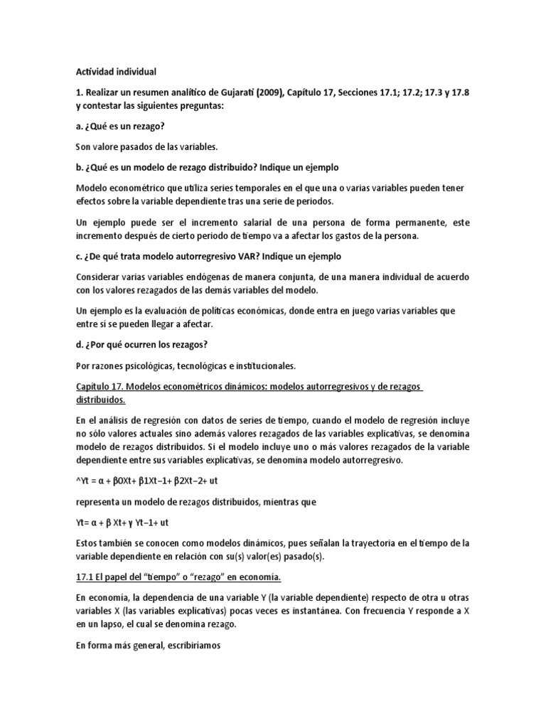 Econometria | PDF | Mínimos cuadrados ordinarios | Análisis de regresión
