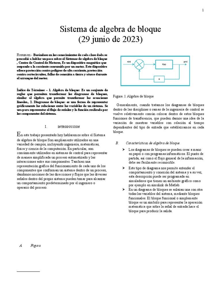 ALGEBRA DE BLOQUE N | Download Free PDF | Álgebra | Informática