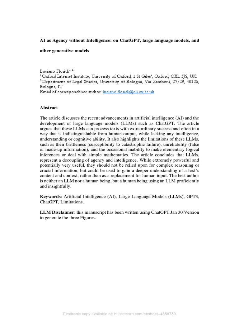 AI As Agency Without Intelligence | PDF | Artificial Intelligence ...