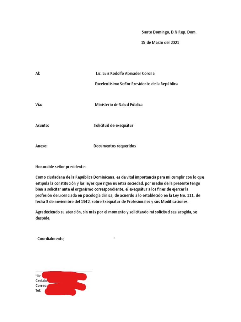 Carta Al Presidente 1 | PDF