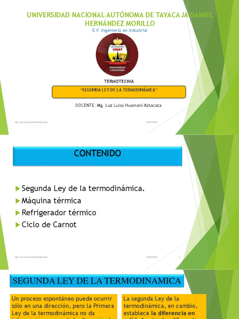 Clase 8. Segunda Ley Termodinamica | Descargar gratis PDF ... Clase 8. Segunda Ley Termodinamica | Descargar gratis PDF ...