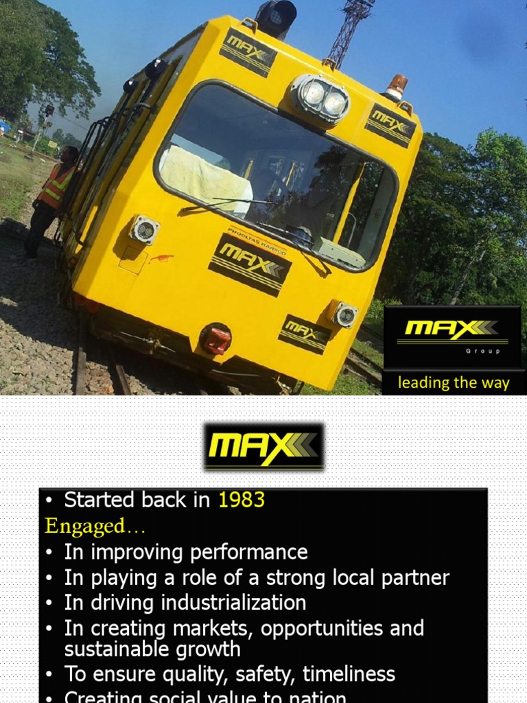 MAX Group | PDF | Rail Transport | Transport