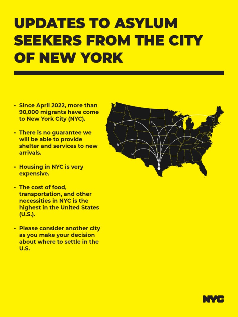 NYC Asylum Seekers Flyer | PDF NYC Asylum Seekers Flyer | PDF