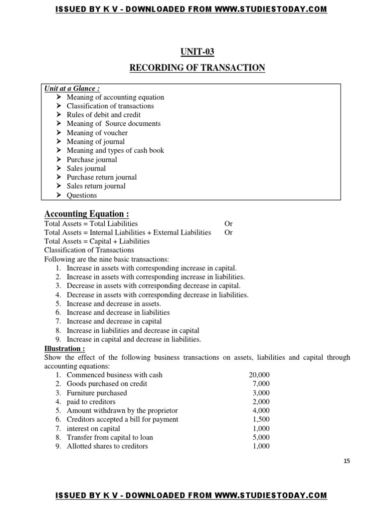 Recording of Transaction | PDF | Debits And Credits | Liability ...