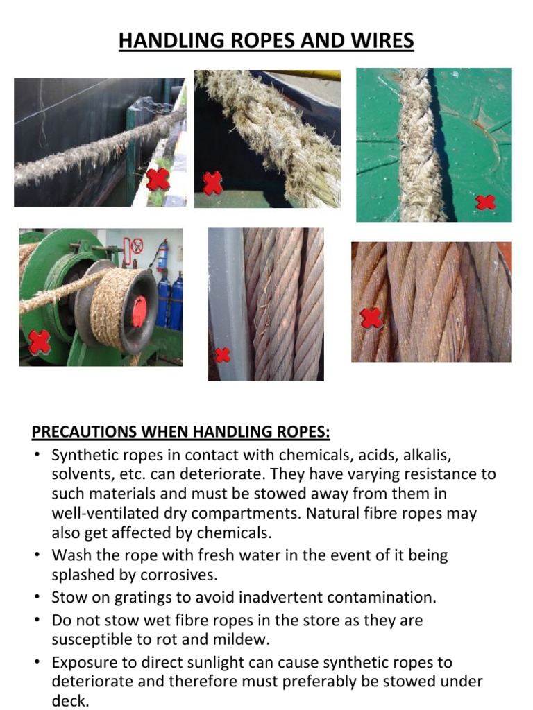 Handling Ropes and Wires | PDF | Rope | Wire