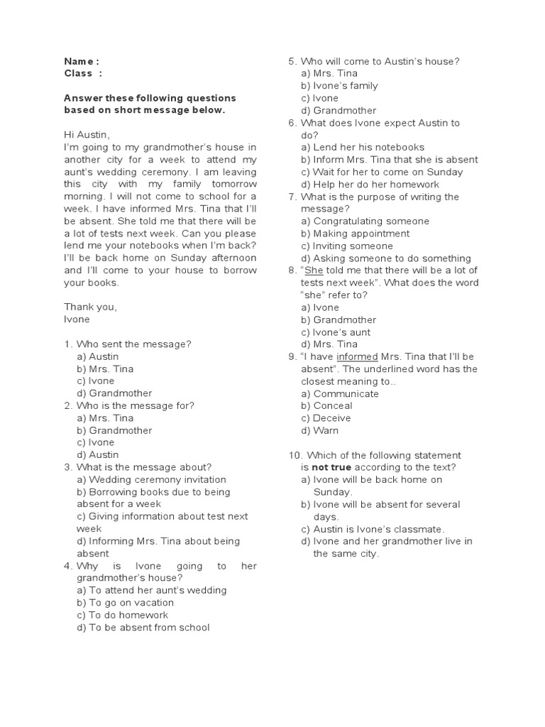 Short Message & Notice | Download Free PDF | Communication