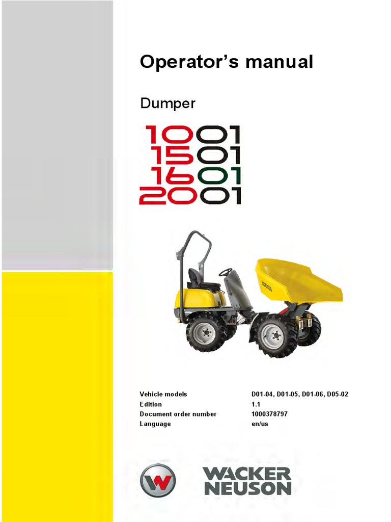 1501 Operator Manual - en - Us - 1000378797 - 1 - 1 - Web | PDF ...