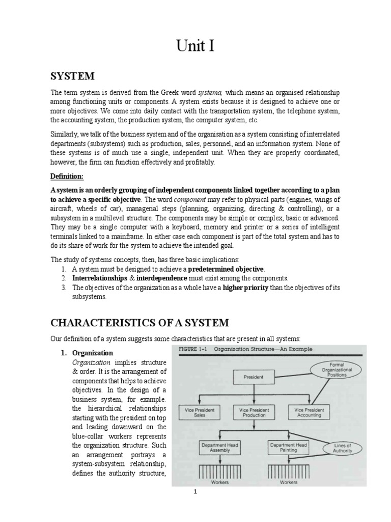 601 - Unit 1 | PDF | System | Databases