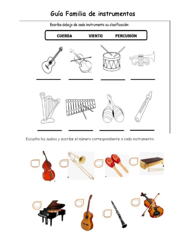 Guía de Instrumentos Musicales | PDF