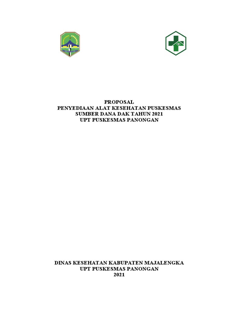 Proposal Alat Kesehatan Puskesmas 2021 | PDF