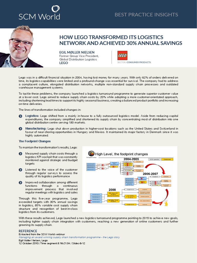 How Lego Transformed Its Logistics Network and Achieved 30 Per Cent ...
