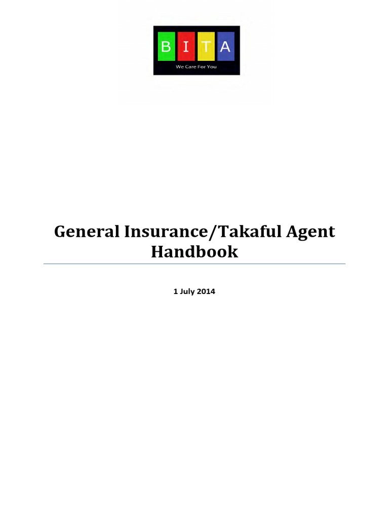 General Insurance-Takaful Agent Handbook | PDF | Insurance | Identity ...