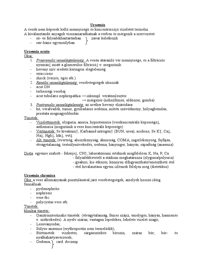 Uraemia | PDF