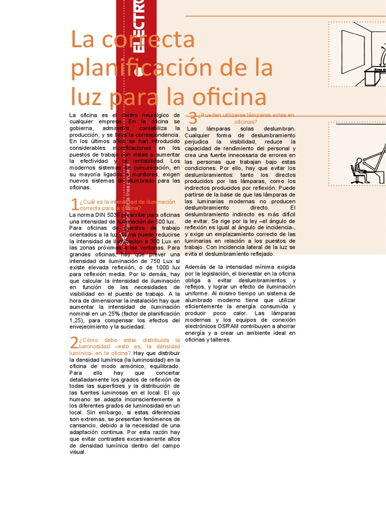 Iluminación de Oficinas | PDF | Encendiendo