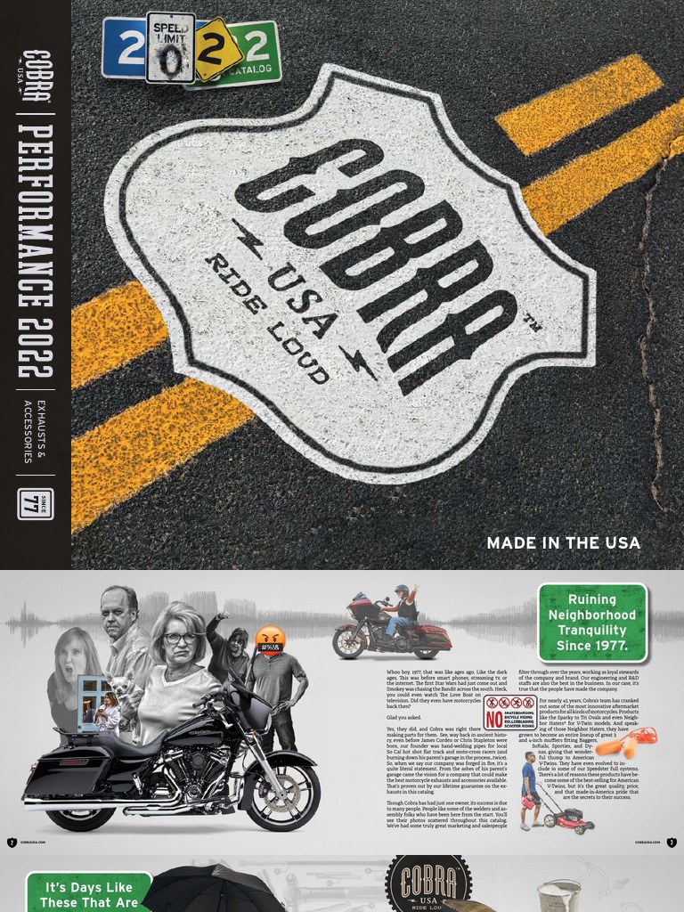 Cobra 2022 V-Twin Catalog | PDF | Vehicles | Vehicle Technology