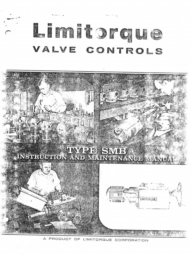 Manual de Operación y Mantenimiento - Válvula de Control de Filtros Dobles - LIMITORQUE - SMB-0 ...