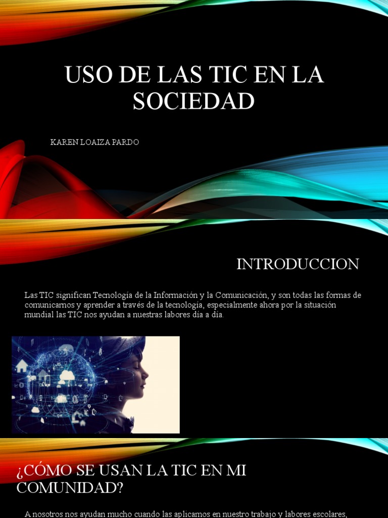 Uso De Las Tic En La Sociedad Pdf