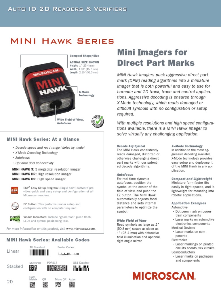 Mini Hawk | PDF | Barcode | Electrical Connector
