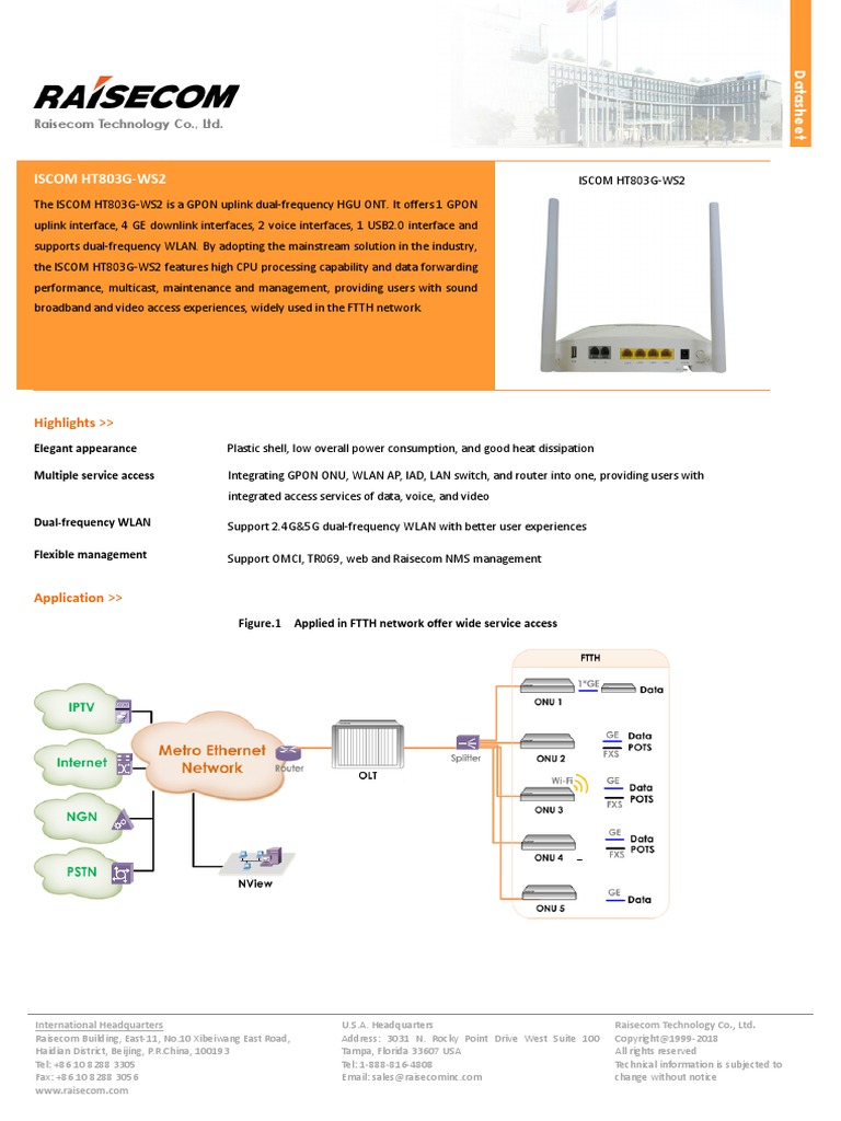 RC Ds Iscom Ht803g-Ws2 (M) (Rel 01) 0 | PDF | Telecommunications Standards | Information And ...