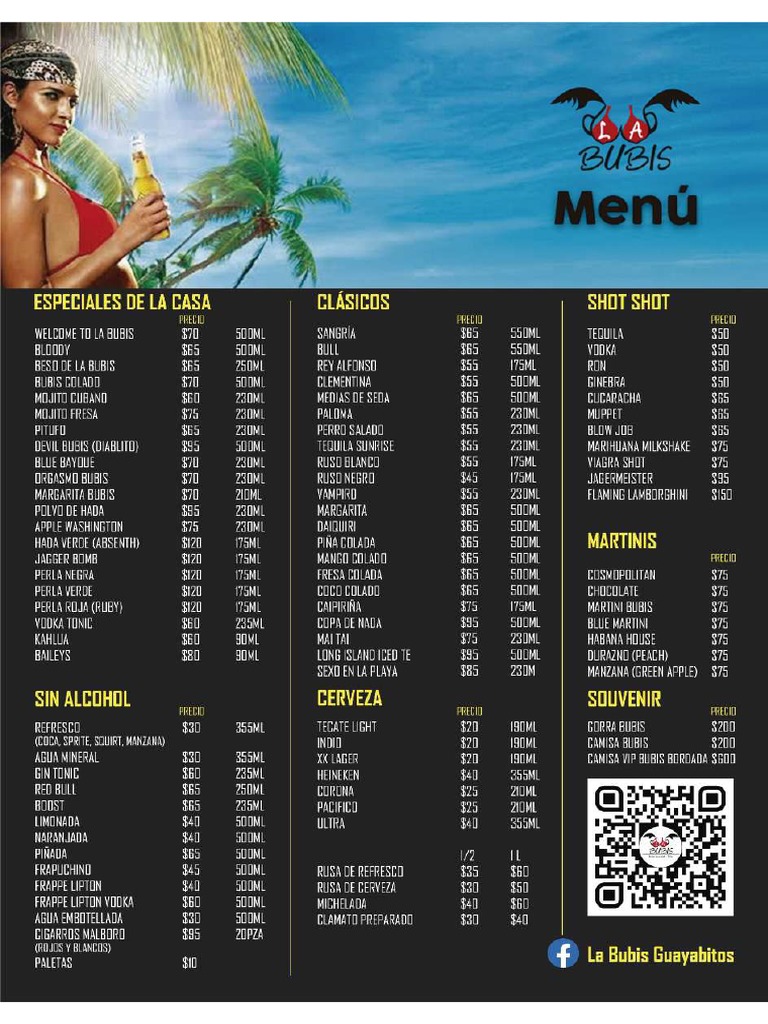 Menú Bubis | PDF
