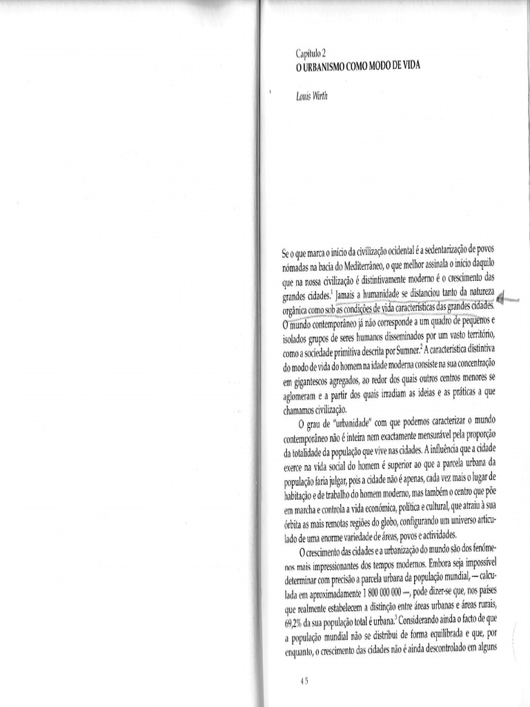 Urbanismo e Modo de Vida Moderno | PDF | Civilização | Vida