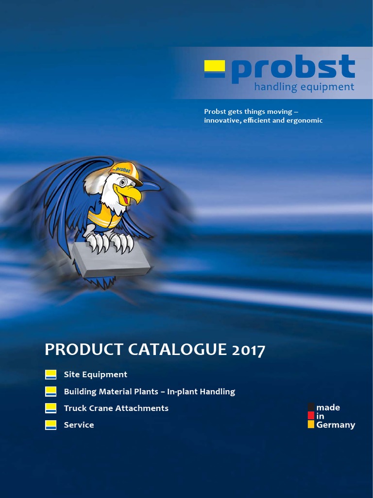 Probst Handling Equipment Catálogo - Geral - Completo | PDF | Crane (Machine) | Building Engineering