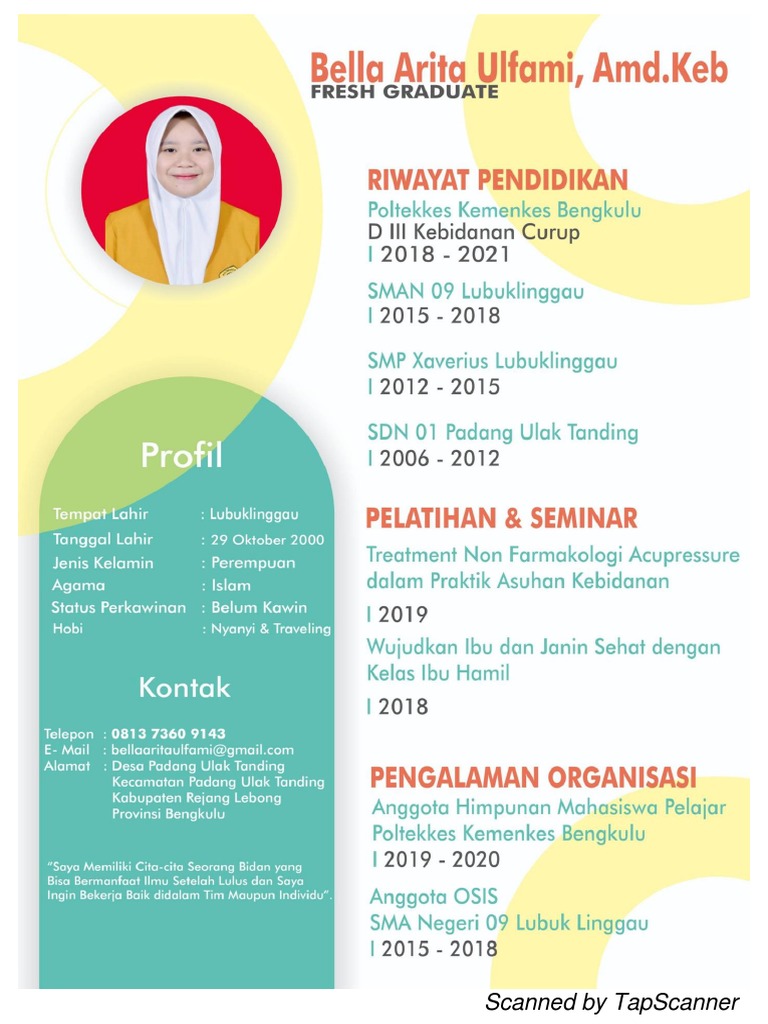 cv bella arita ulfami | PDF