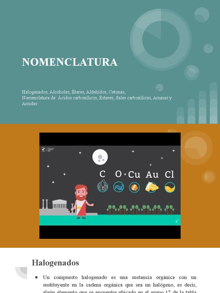 Nomenclatura Halogenados | Descargar gratis PDF | Cetona | Aldehído