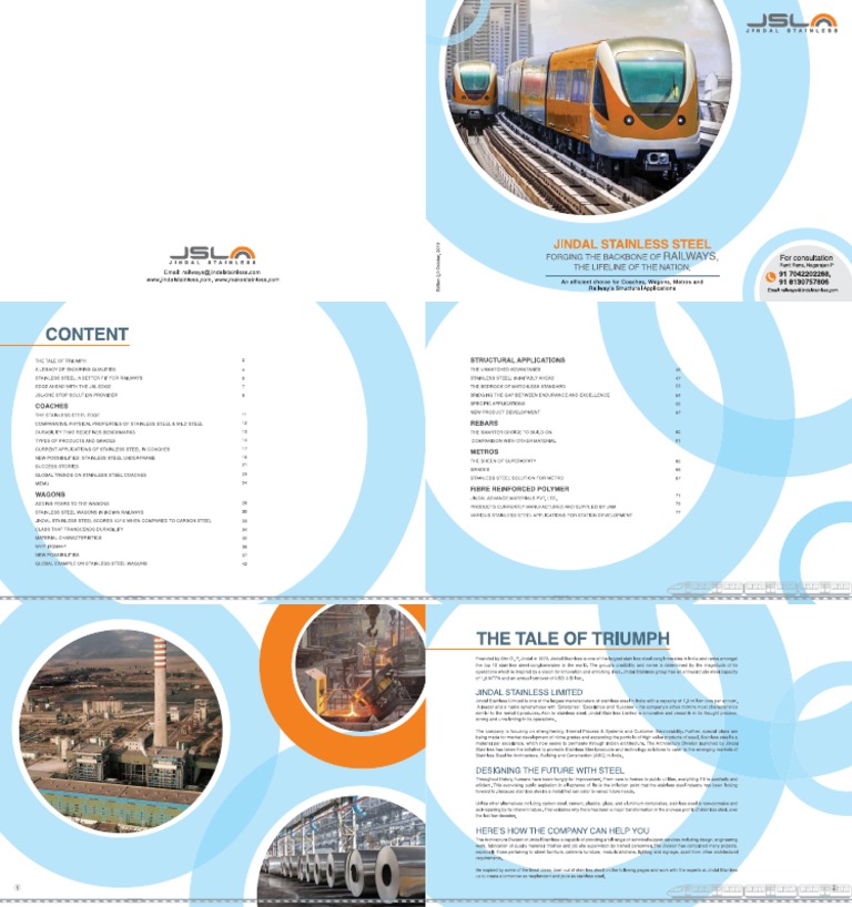 JSL Indian Railways Specific Grades | PDF | Stainless Steel | Steel