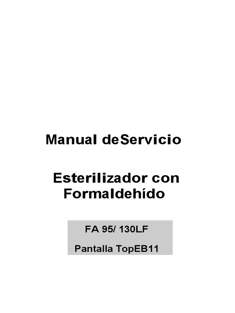 Manual Tecnico 130LF Top Eb11 - Esp | PDF | Programa de computadora | Programación