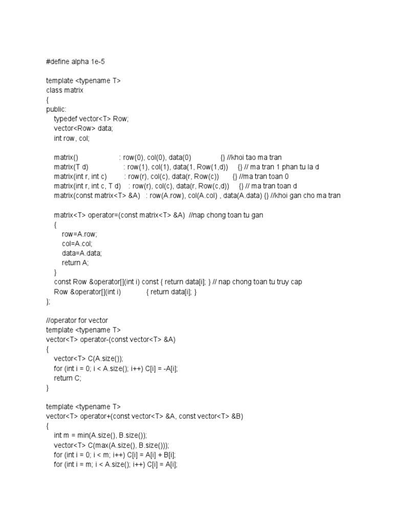 Matrix HPP | PDF | Software Engineering | Matrix Theory