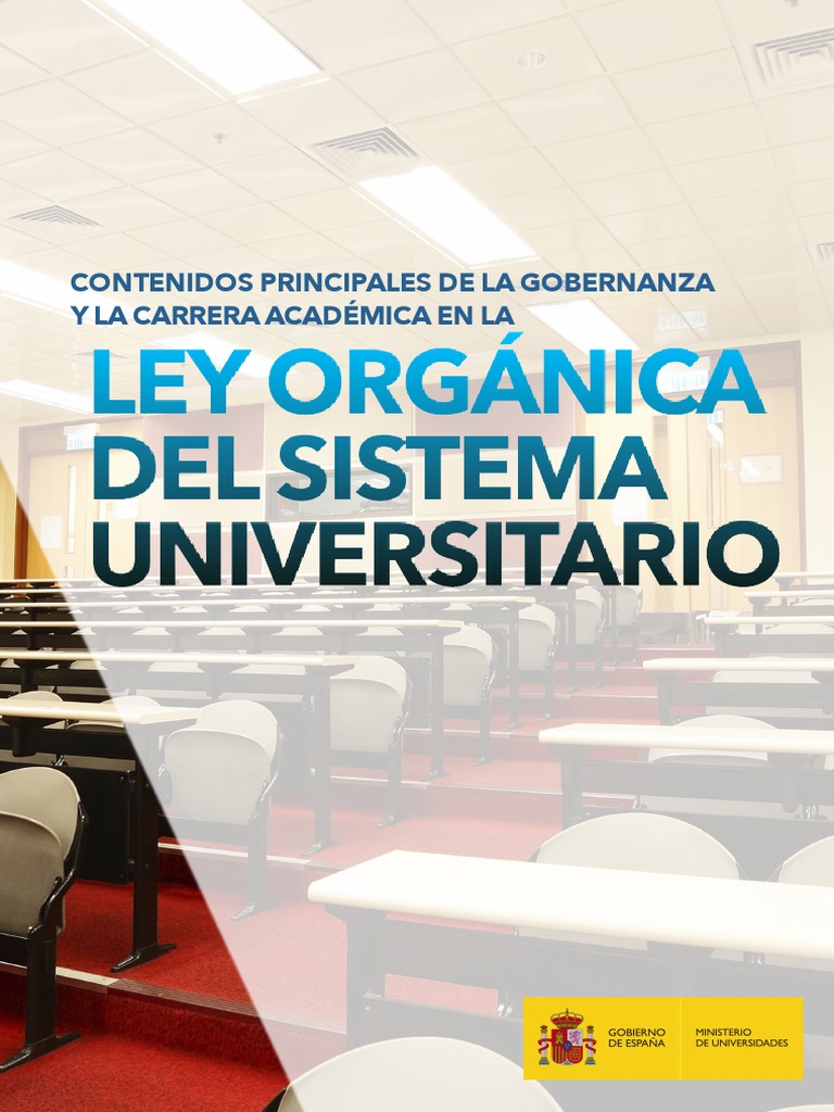 Contenidos Principales de La LOSU | PDF | Maestros | Doctorado