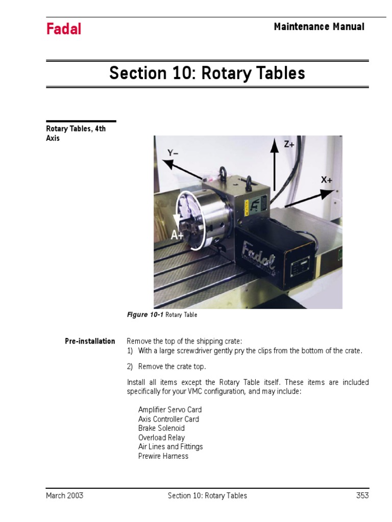 Rotary Tables | PDF | Electrical Connector | Screw