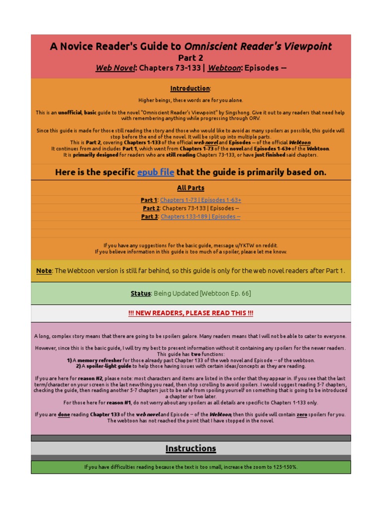 A Novice Reader's Guide To ORV - Part 2 (NVL - Ch. 73-133 - WBTN - 67 ...