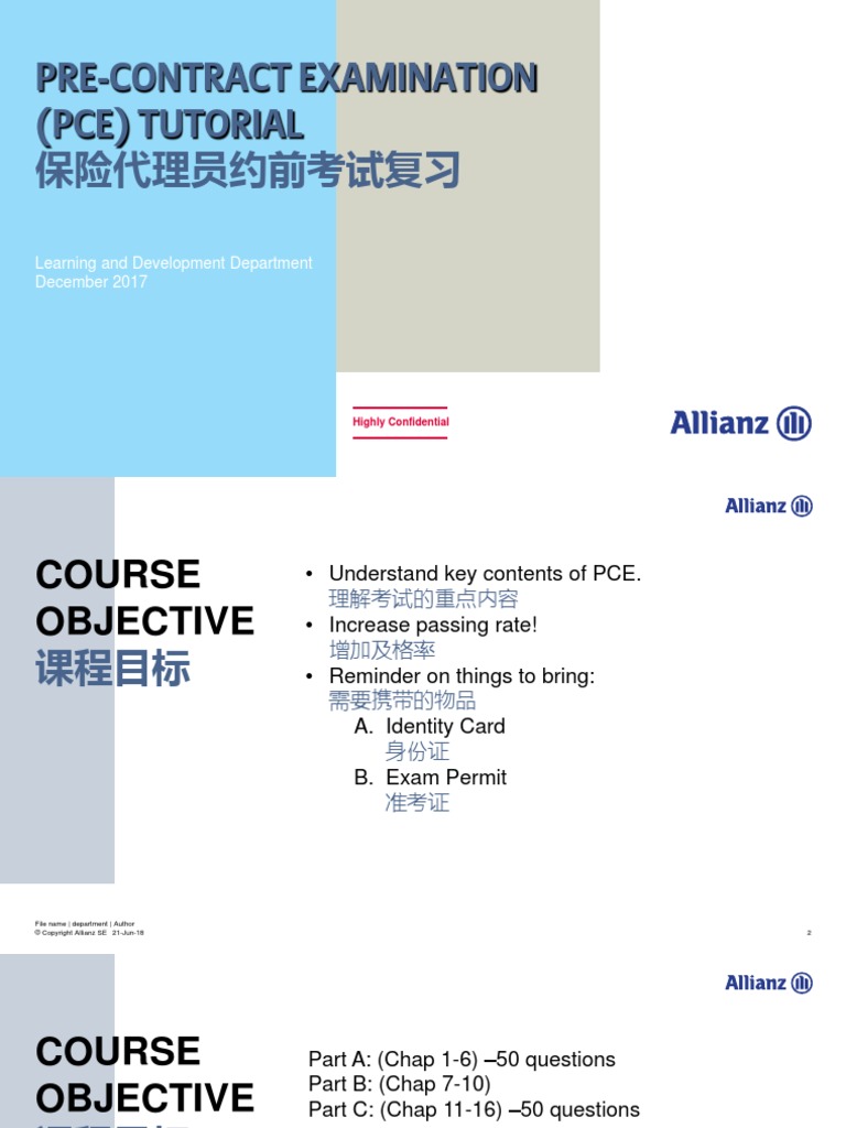 PCE Tutorial (24jan2018) - 2 - 4362 | PDF | Insurance | Indemnity