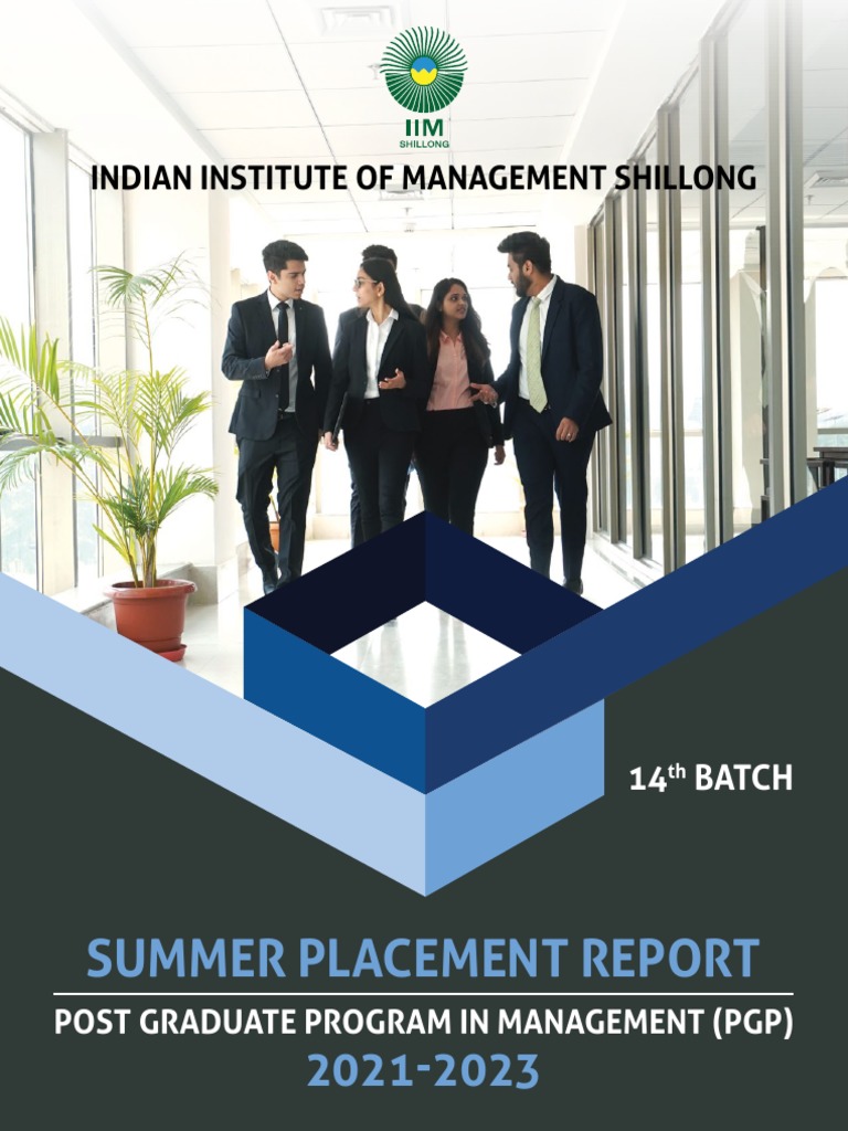 IIM Shillong Summer Placement Report 2021 23 - Final LR | PDF ...